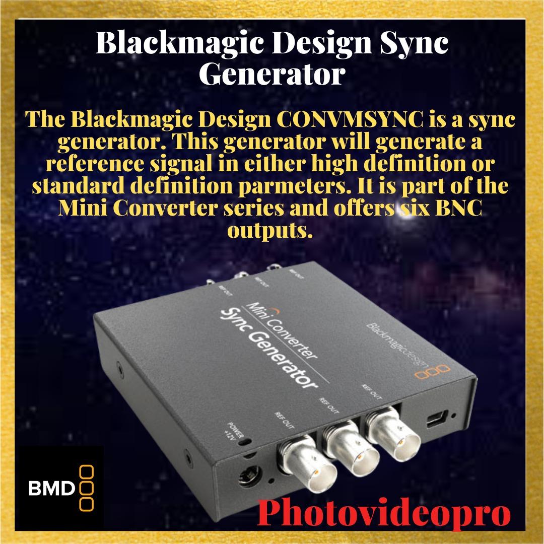 Blackmagic Design Mini Converter Sync Generator, Photography ...