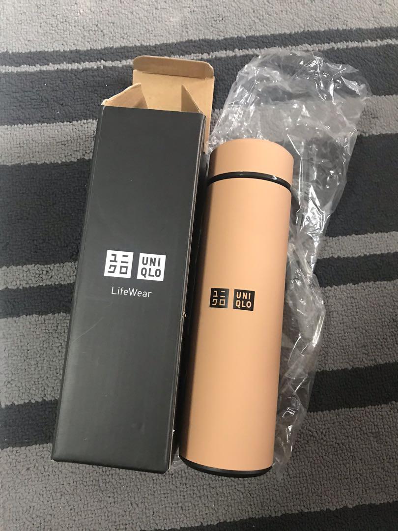 BN Uniqlo 300ml thermal flask water bottle, Furniture & Home Living ...