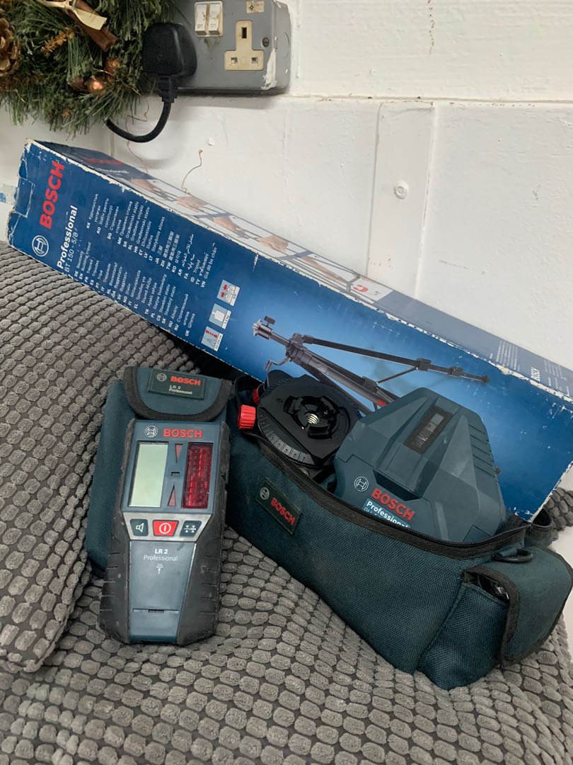 Bosch Line Laser Gll5-50 + LR 2 + BT150, Furniture & Home Living, Home ...