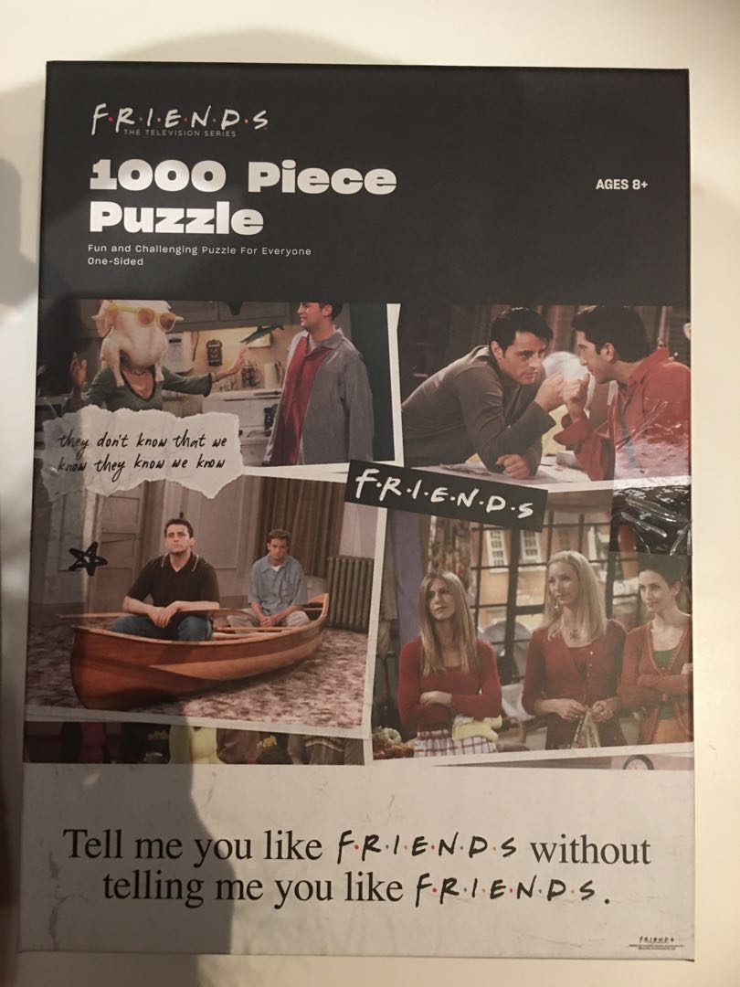 Brandnew sealed FRIENDS limited edition typo puzzle, Hobbies & Toys ...