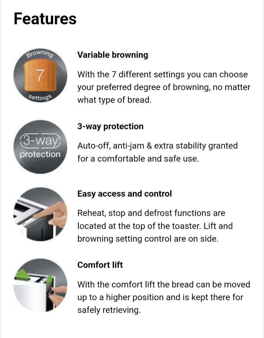 Braun Bread Toaster Multitoast HT400, TV & Home Appliances, Kitchen ...