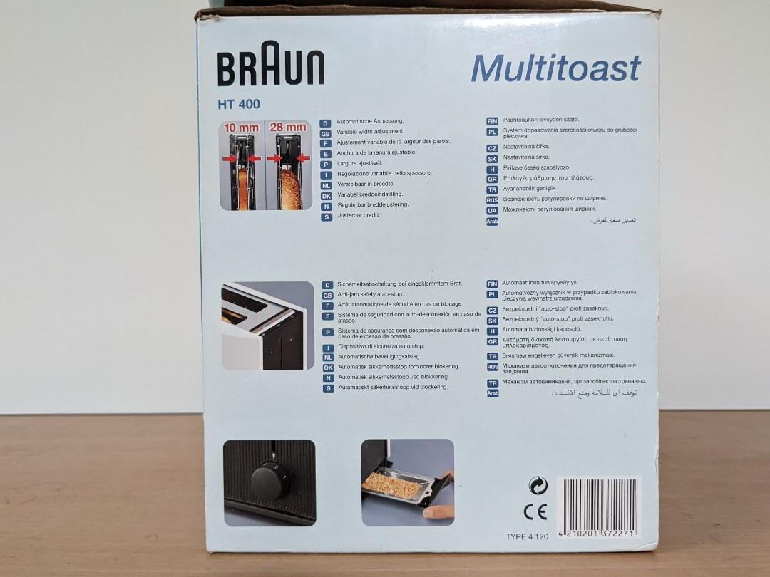 Braun Bread Toaster Multitoast HT400, TV & Home Appliances, Kitchen ...