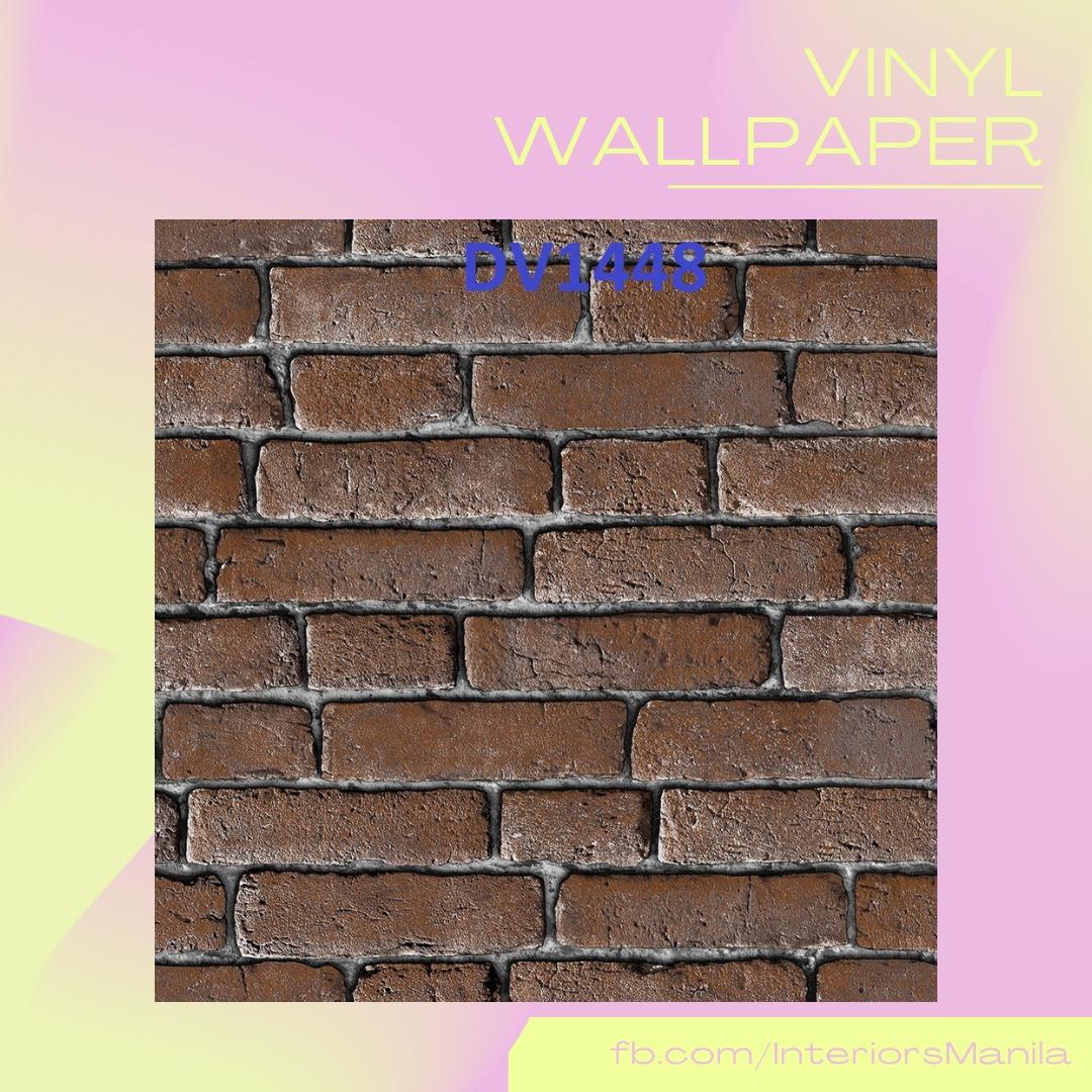 Brick Style Vinyl Wallpaper, Furniture & Home Living, Home Decor, Wall ...
