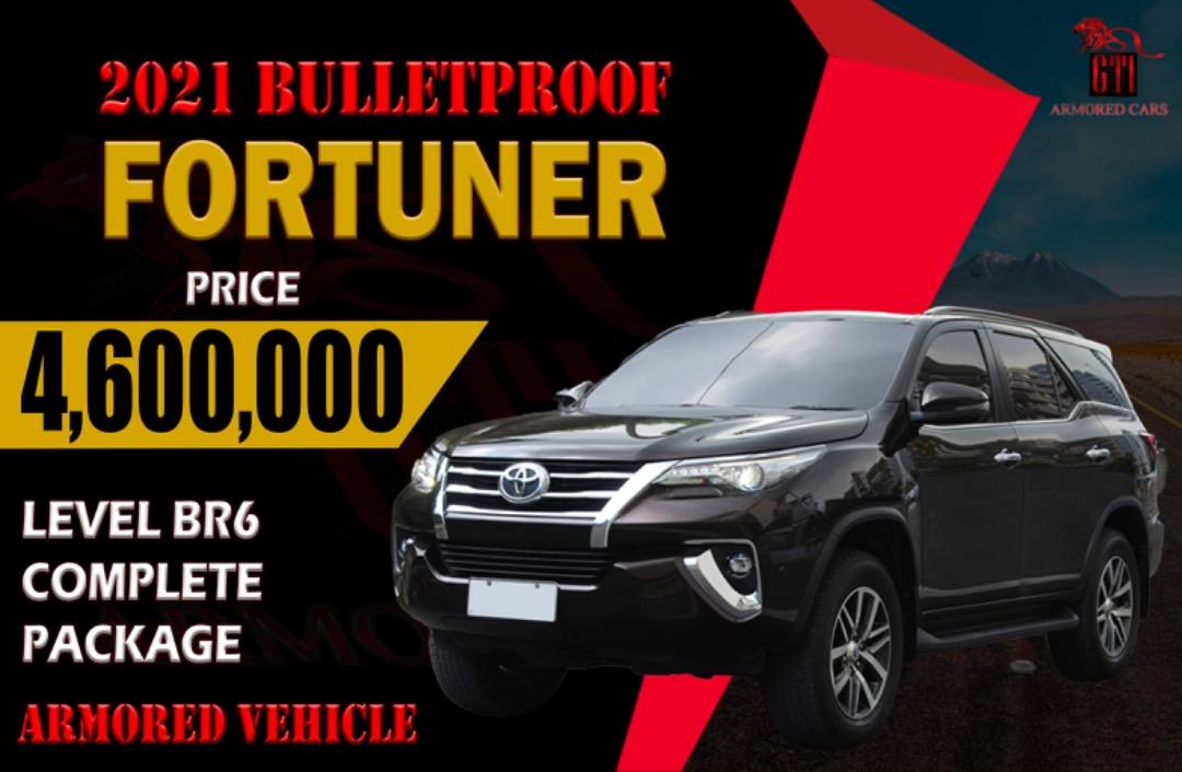 Bulletproof TOYOTA FORTUNER 2021 level br6, Car Services on Carousell