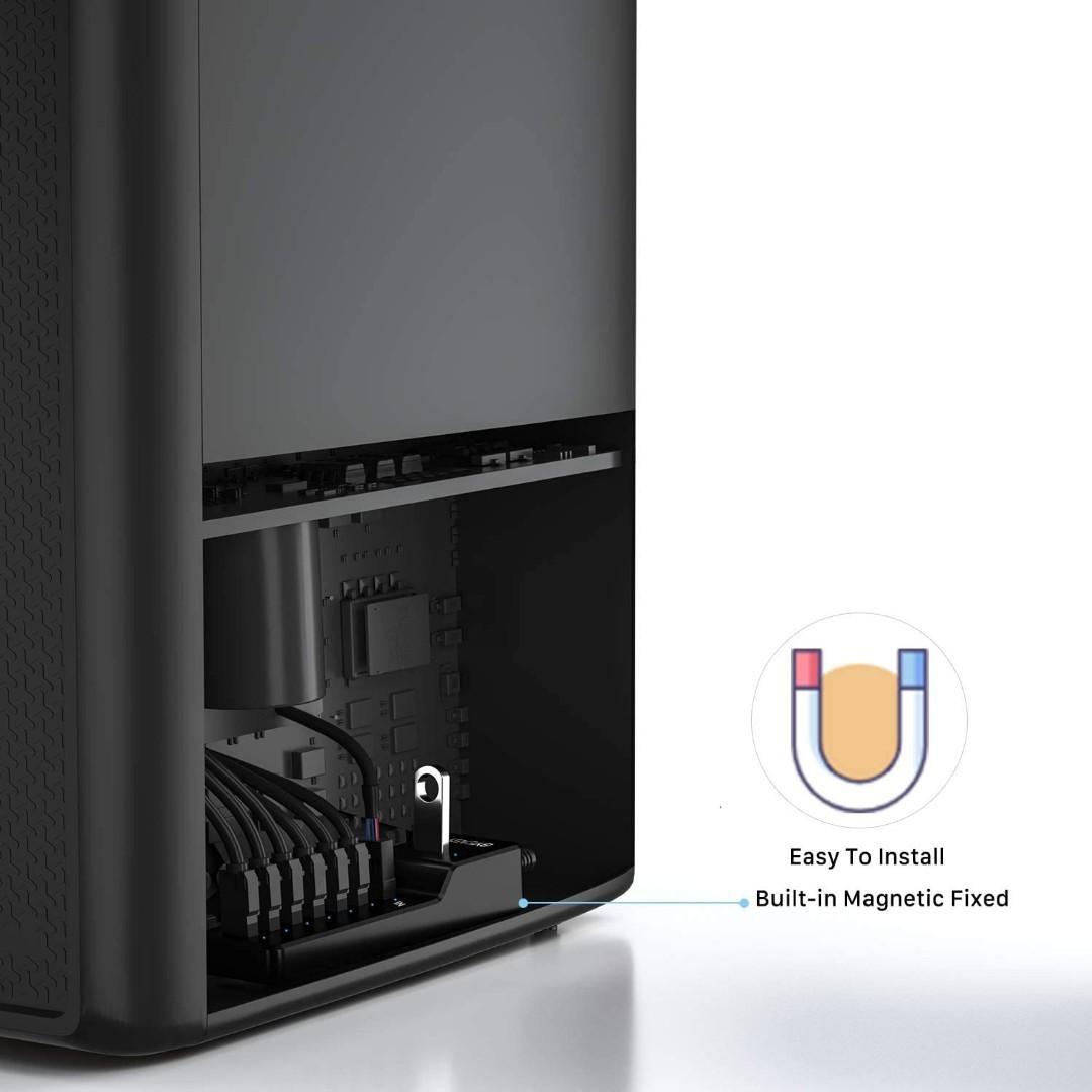 BYEASY Internal USB Hub - Expands 6 USB 2.0 Ports Sleek Magnetic Build ...