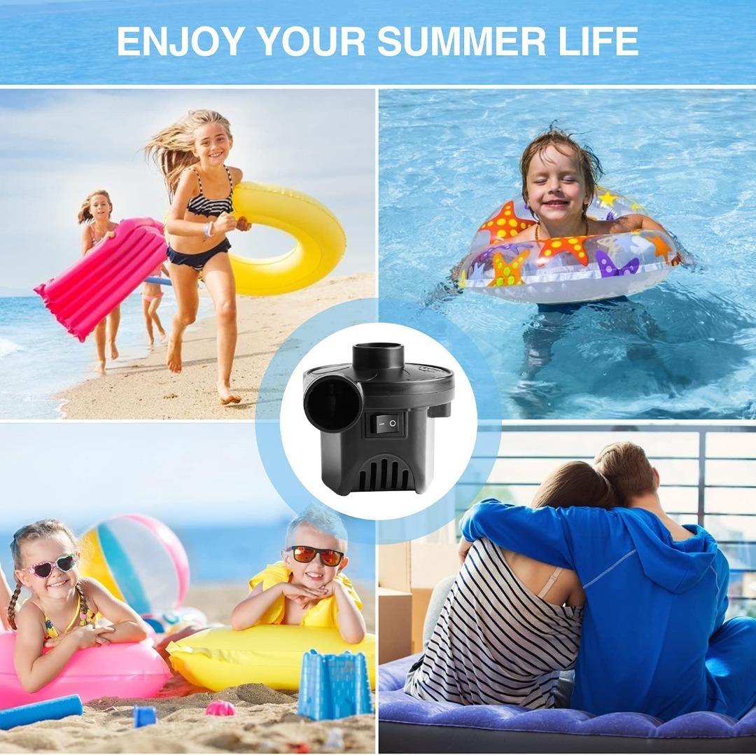 [C2575] Electric Air Pump 2 in 1 Inflator & Deflator for Swimming Ring ...