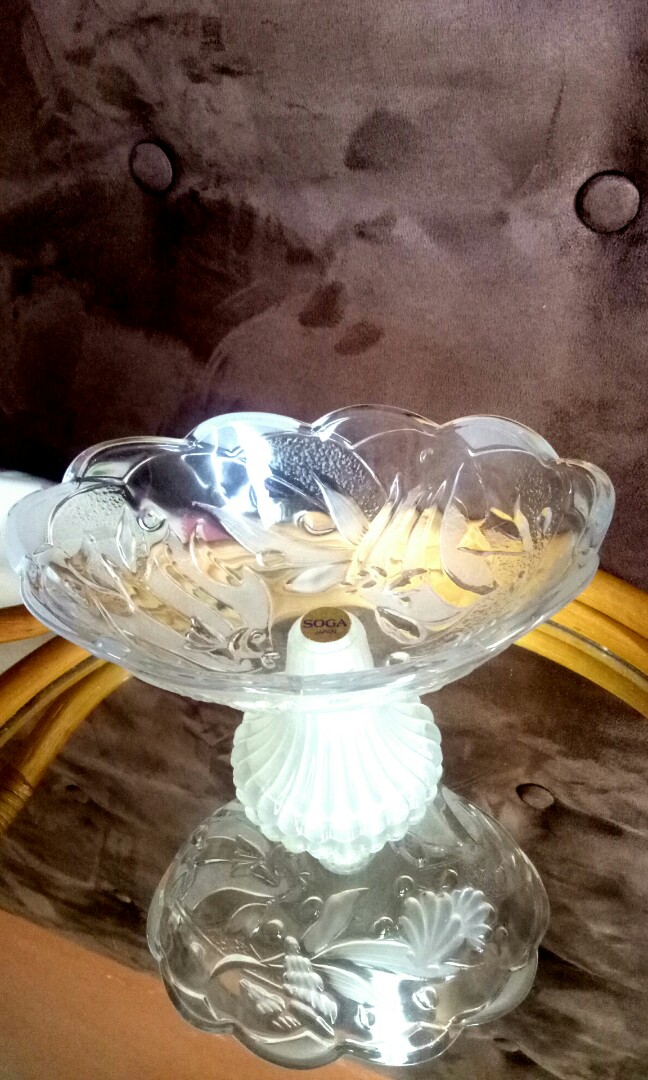 Candy Tray crystal Soga japan, Antik, Lainnya di Carousell