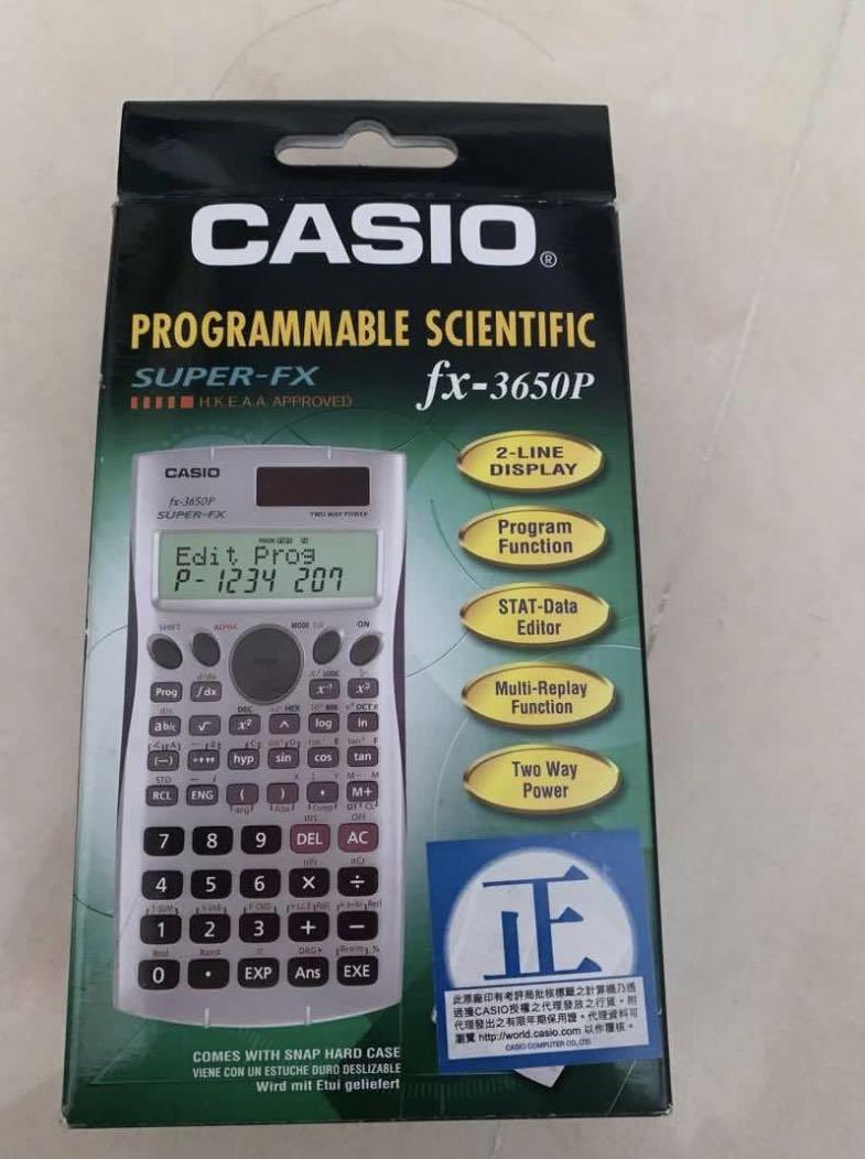 Casio fx-3650P 計算機（正版）, 電腦＆科技, 商務用科技產品 - Carousell