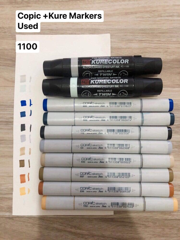 COPIC SKETCH AND KURE MARKERS, Hobbies & Toys, Stationary & Craft ...