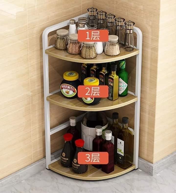 Corner shelf spice rack, Furniture & Home Living, Kitchenware ...