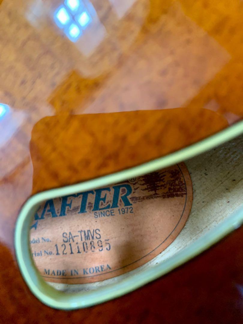 Crafter SA TMVS Hybrid Guitar w hard case, Hobbies & Toys, Music ...