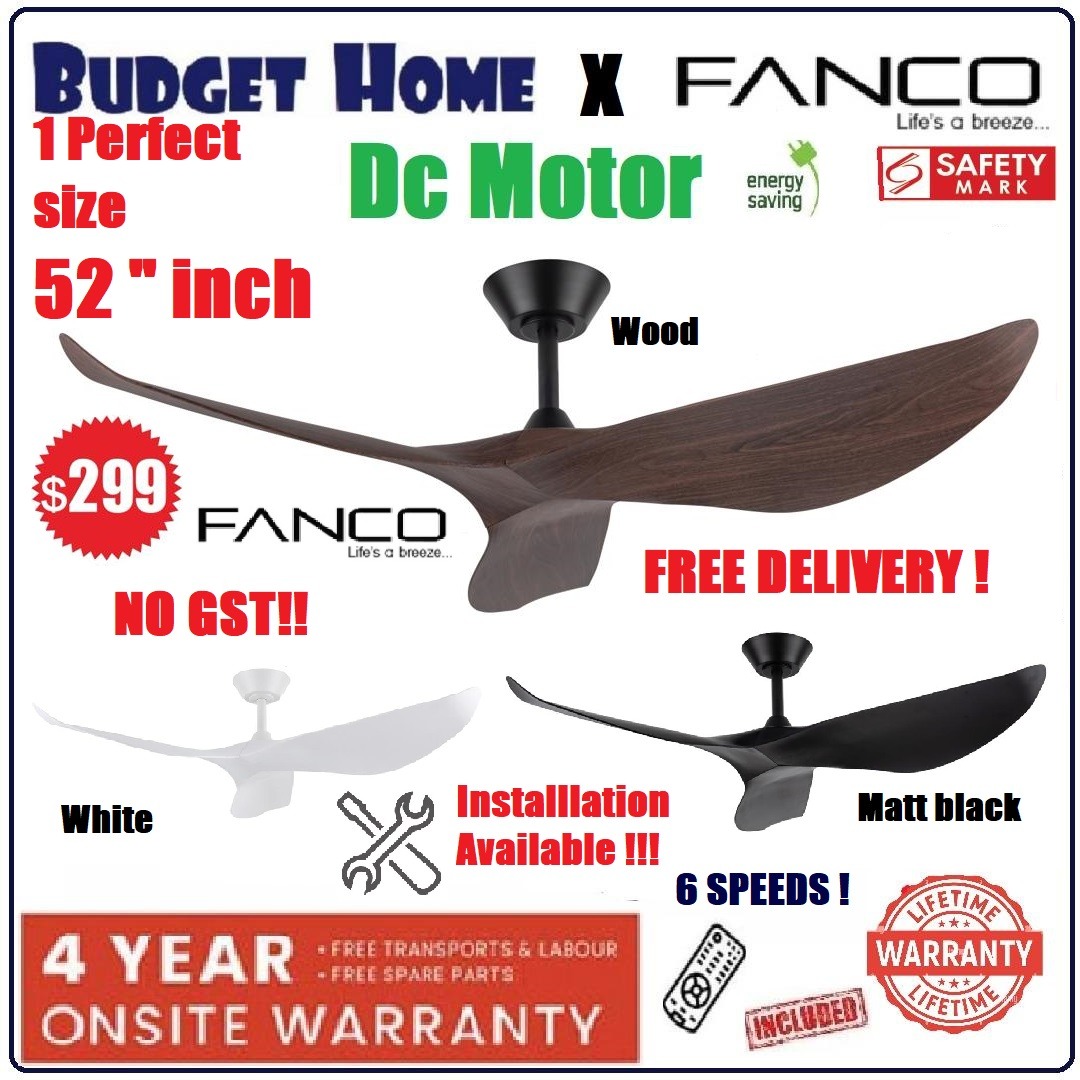 Fanco Dc Motor ceiling fan // Huracan Designer Dc ceiling fan ...
