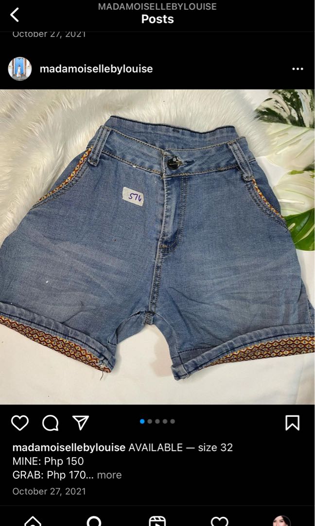 Denim Short Clean Cut, Women's Fashion, Bottoms, Shorts on Carousell