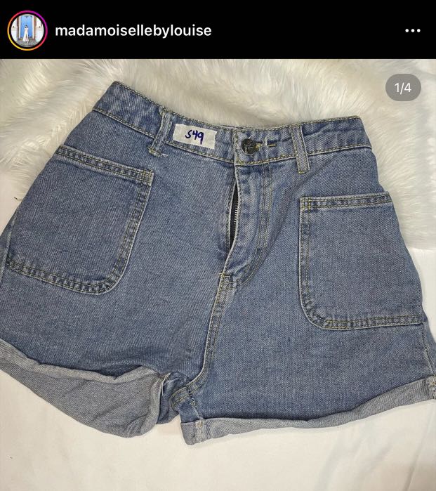 Denim Short Clean Cut, Women's Fashion, Bottoms, Shorts on Carousell