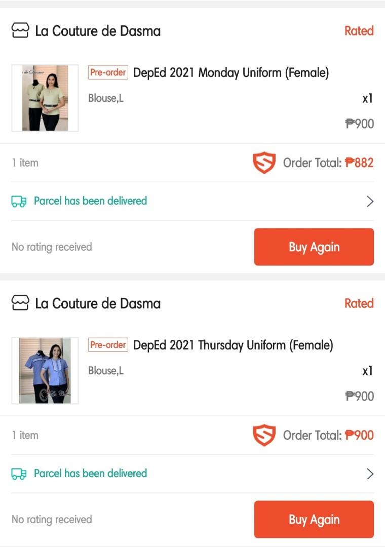 DEPED 2021 - 2022 uniform (women), Women's Fashion, Tops, Others Tops ...