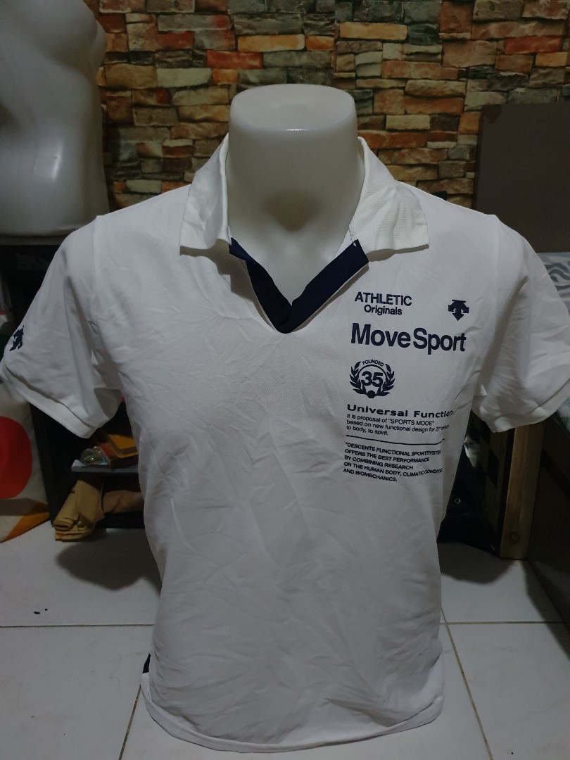 Descente Drifit Polo Shirt, Men's Fashion, Tops & Sets, Tshirts & Polo Shirts on Carousell