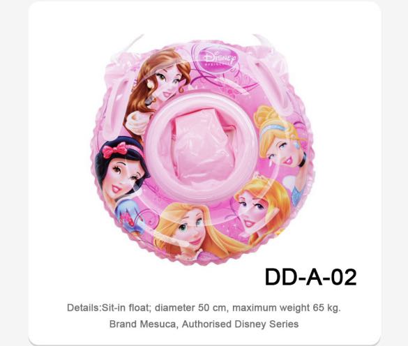 Disney Princess Swim Seat Kids Toddler Swimming Pool Float Ring, Babies ...