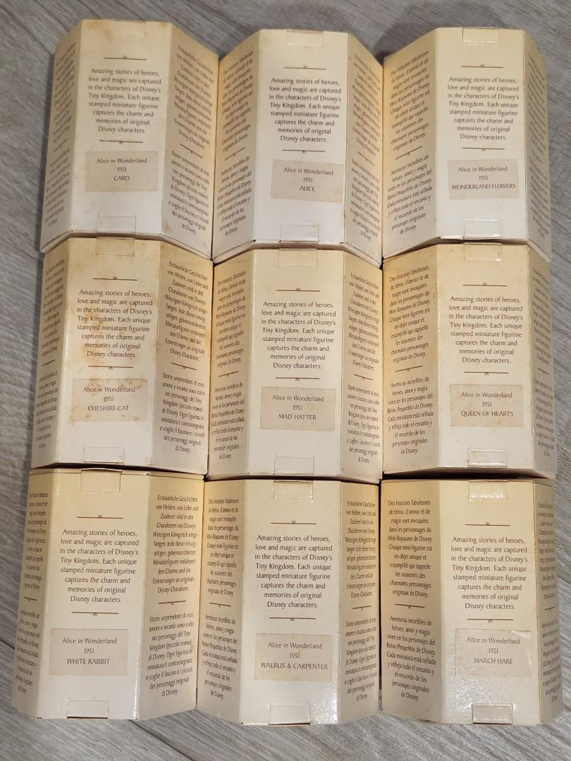 Disney Tiny Kingdom Figurines - Alice in Wonderland 1951 - Complete set ...