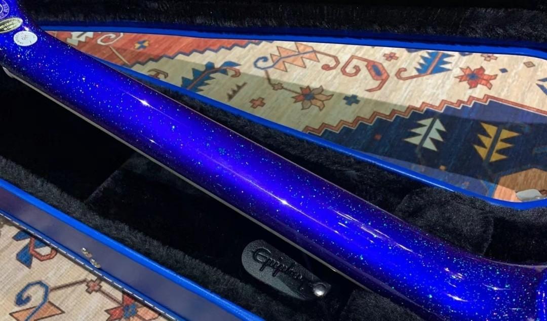 Limited edition Epiphone Tommy Thayer "Electric Blue" Les Paul electric ...