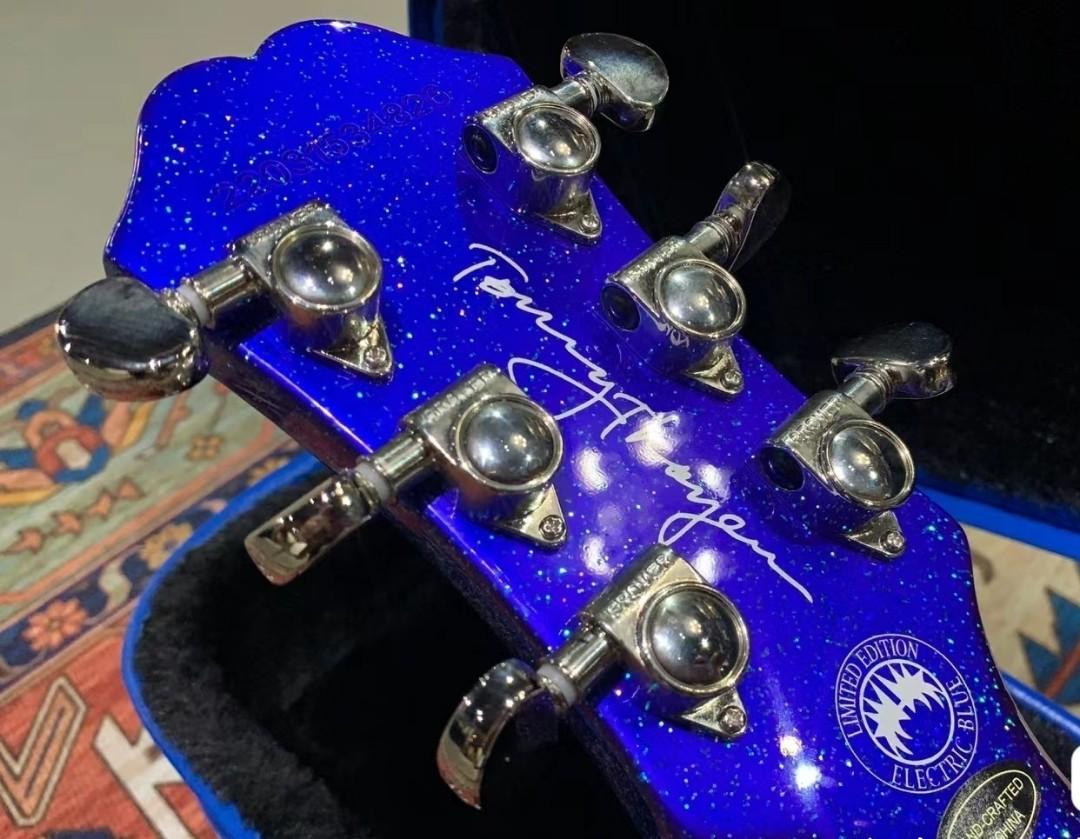Limited edition Epiphone Tommy Thayer "Electric Blue" Les Paul electric ...