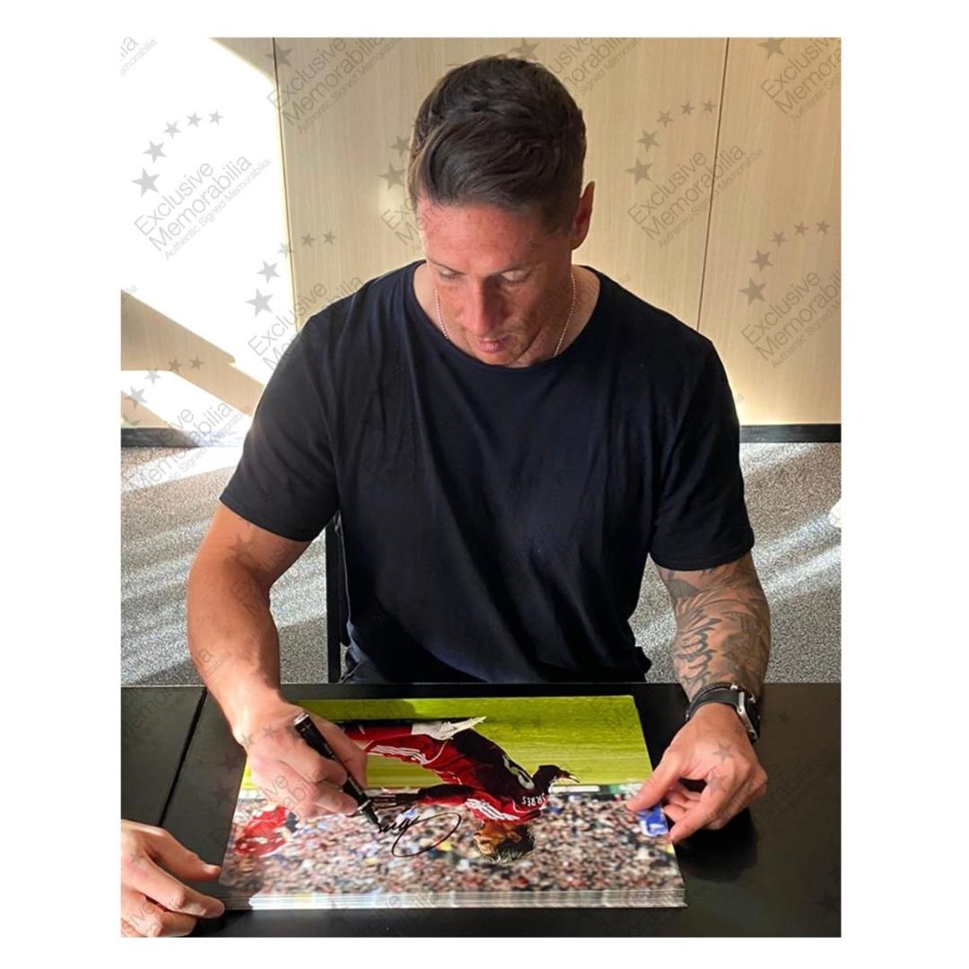 [Last 1 stock] Fernando Torres Signed Liverpool Football Photo: Anfield ...