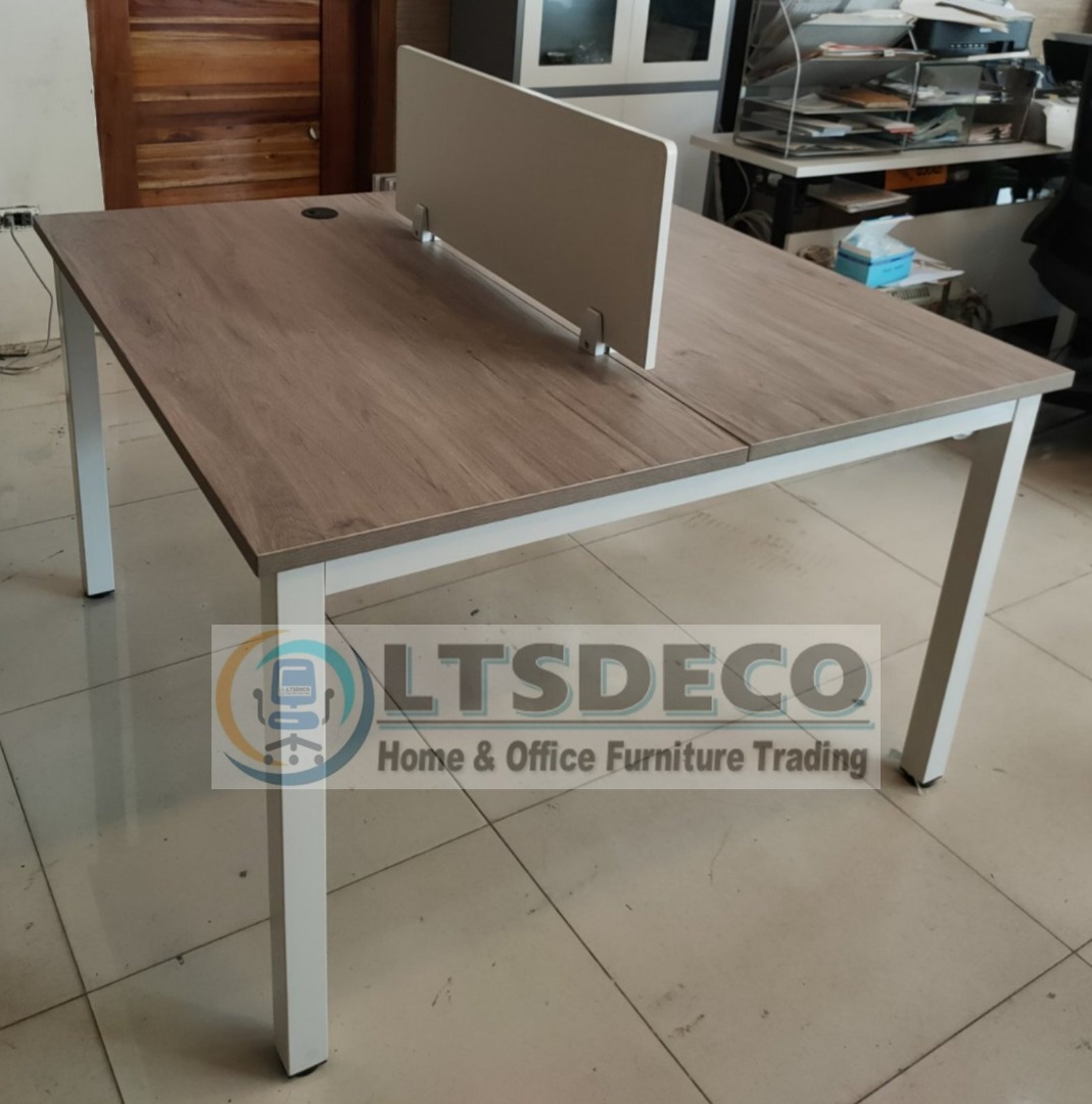 FREESTANDING TABLE WORKSTATION WITH DIVIDER OFFICE PARTITION AND ...