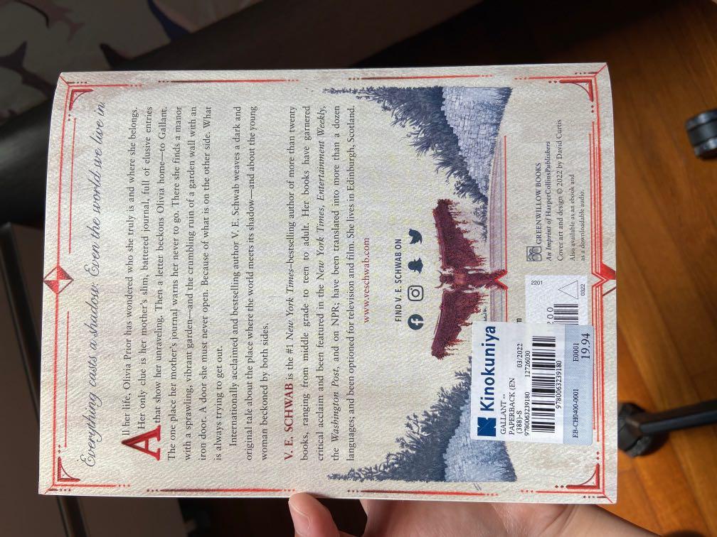 gallant - ve schwab, Hobbies & Toys, Books & Magazines, Fiction & Non-Fiction on Carousell