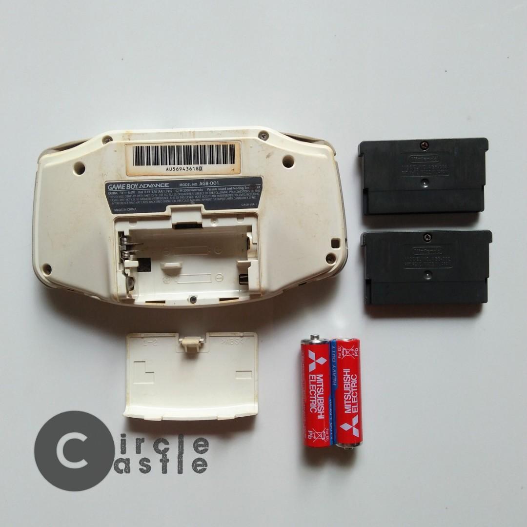 Gameboy Advance AGB-001 Arctic White comes with Super Mario Advance GBA games, Video Gaming ...