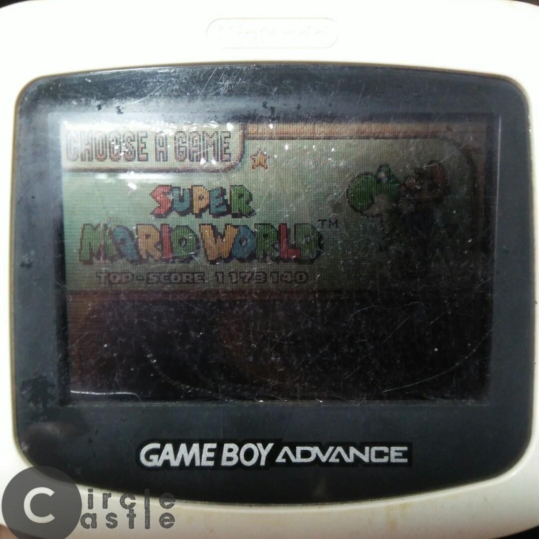 Gameboy Advance AGB-001 Arctic White comes with Super Mario Advance GBA ...