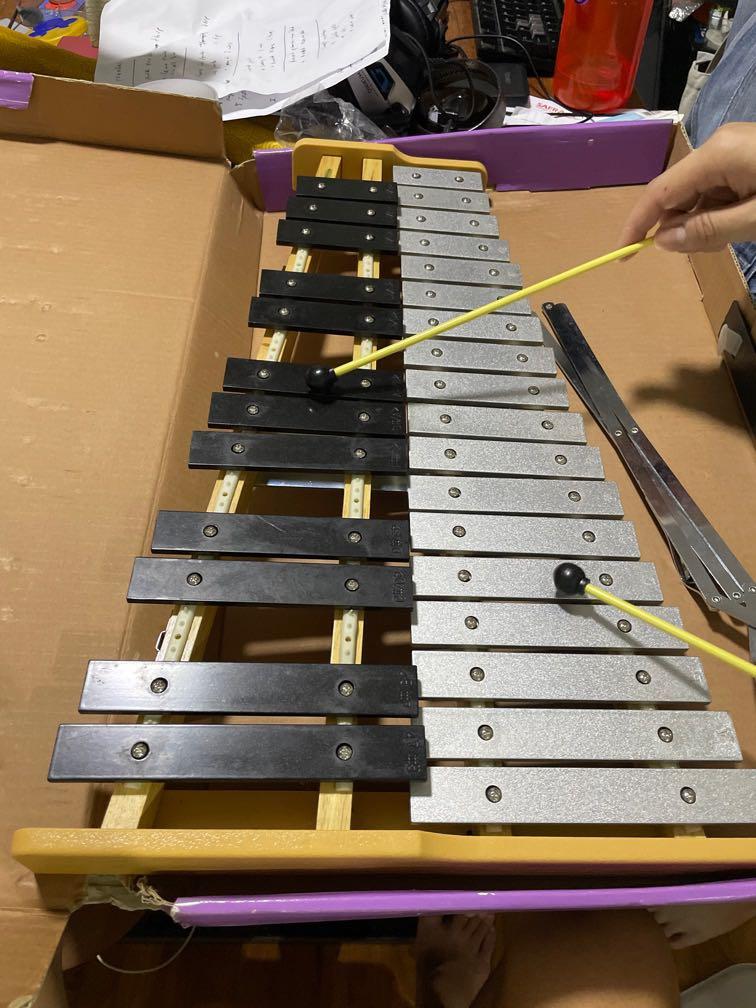 Glockenspiel 1.5 octaves 30 notes xylophone tuned percussion chromatic ...