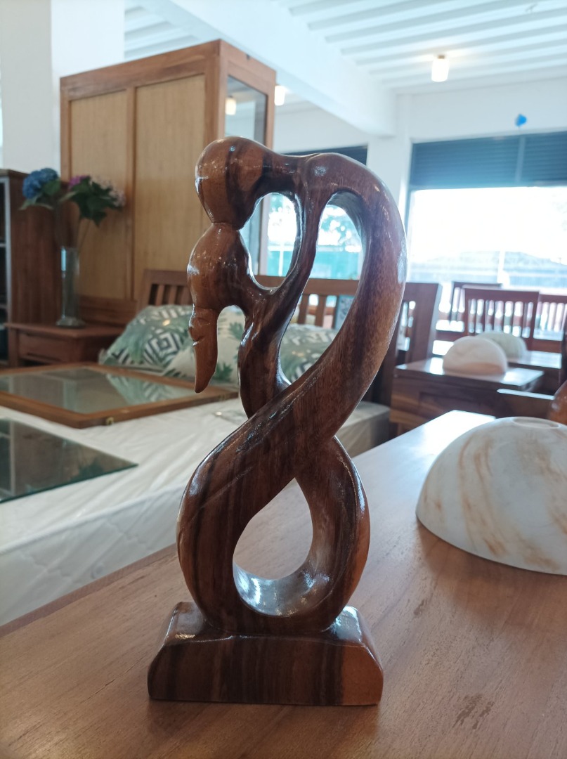 Handcrafted Solid Wood infinity Wood Sculpture Decor Figurine ...