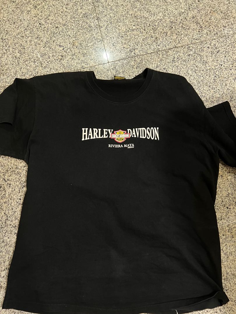 Vintage Harley Davidson Riviera Maya Tshirt, Men's Fashion, Tops & Sets ...