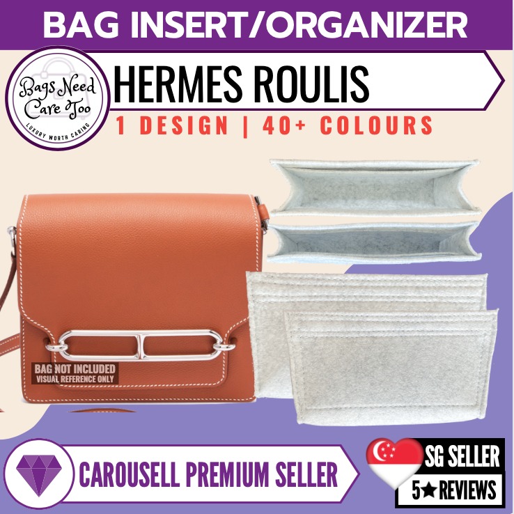 Hermes Roulis Bag Organizer Inner Bag Insert Organiser, Women's Fashion ...