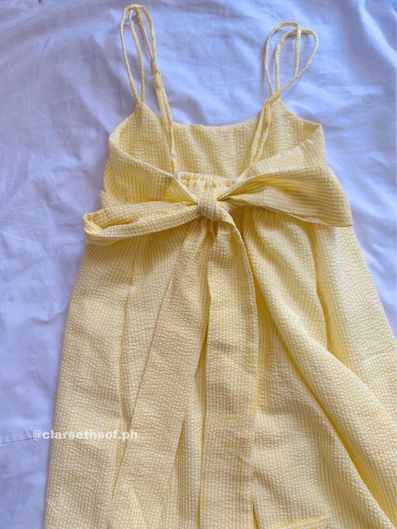 HEY CANDY PH- Dylan Lemon Dress, Women's Fashion, Dresses & Sets ...