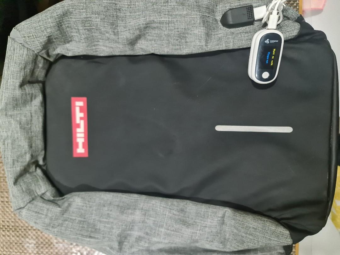 HILTI Backpack with CHARGING PORT, Men's Fashion, Bags, Backpacks on ...