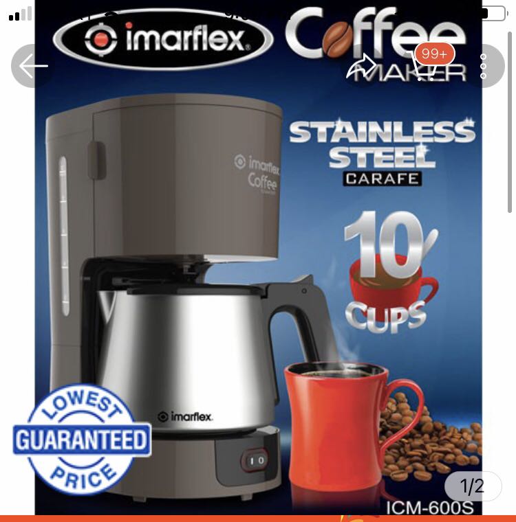 imarflex coffee maker, TV & Home Appliances, Kitchen Appliances, Coffee ...