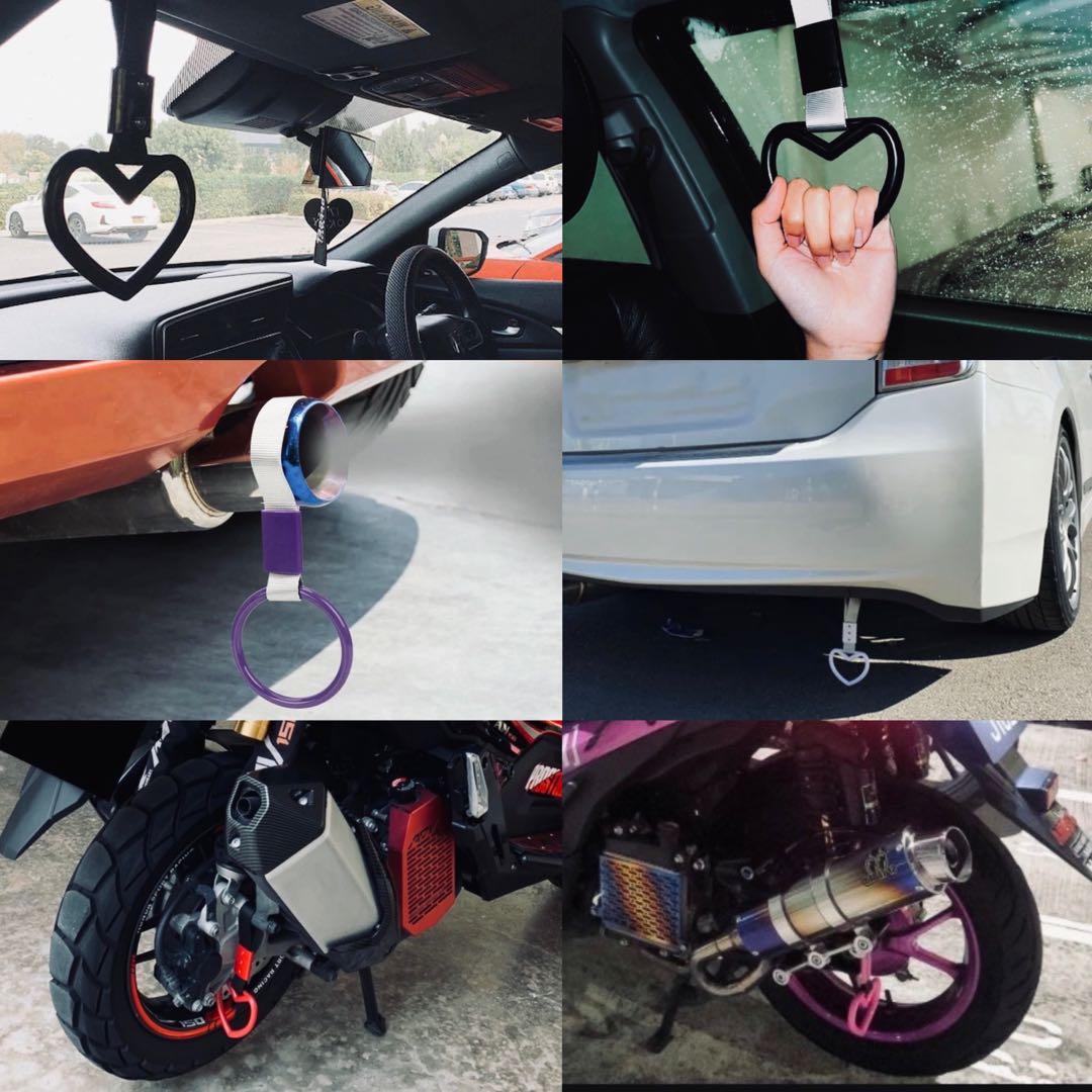 JDM TSUKIRAWA RING CHARMS MRT HANDLE, Motorcycles, Motorcycle ...