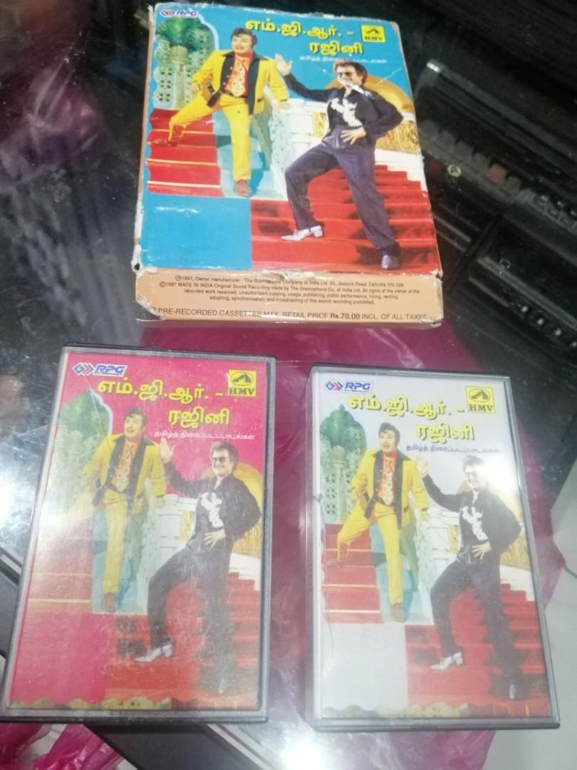 Kaset M. G. R & RAJINI - hits from tamil film, Hobbies & Toys, Music ...