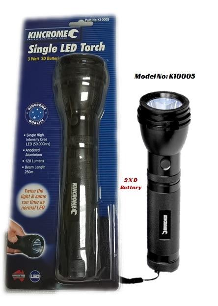 KINCROME LED TORCH LIGHT- WATER RESISTANT LED TORCH LIGHT, Everything ...