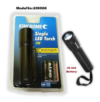 KINCROME LED TORCH LIGHT- WATER RESISTANT LED TORCH LIGHT, Everything ...