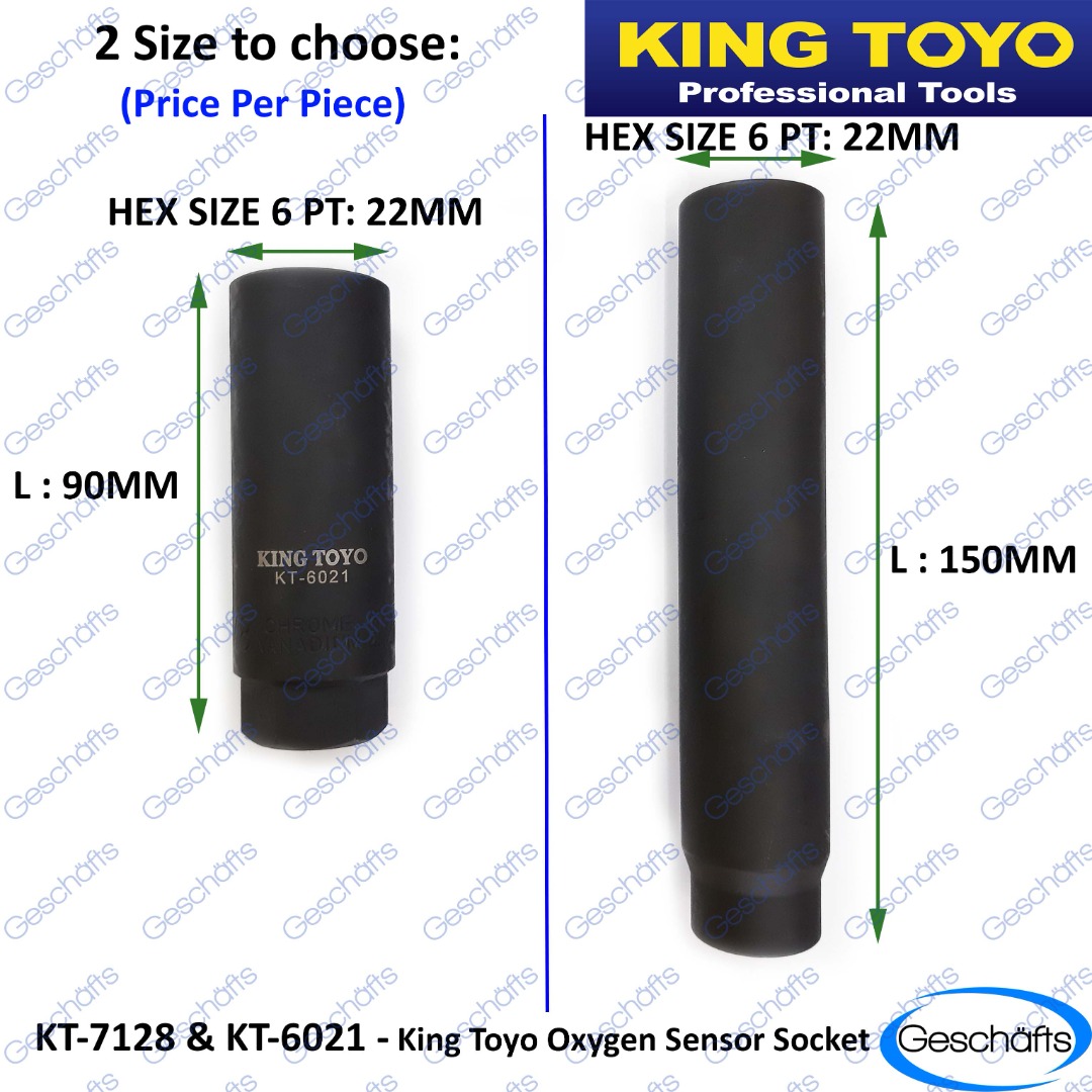 King Toyo 1/2" Dr. Oxygen Sensor Socket, Furniture & Home Living, Home ...