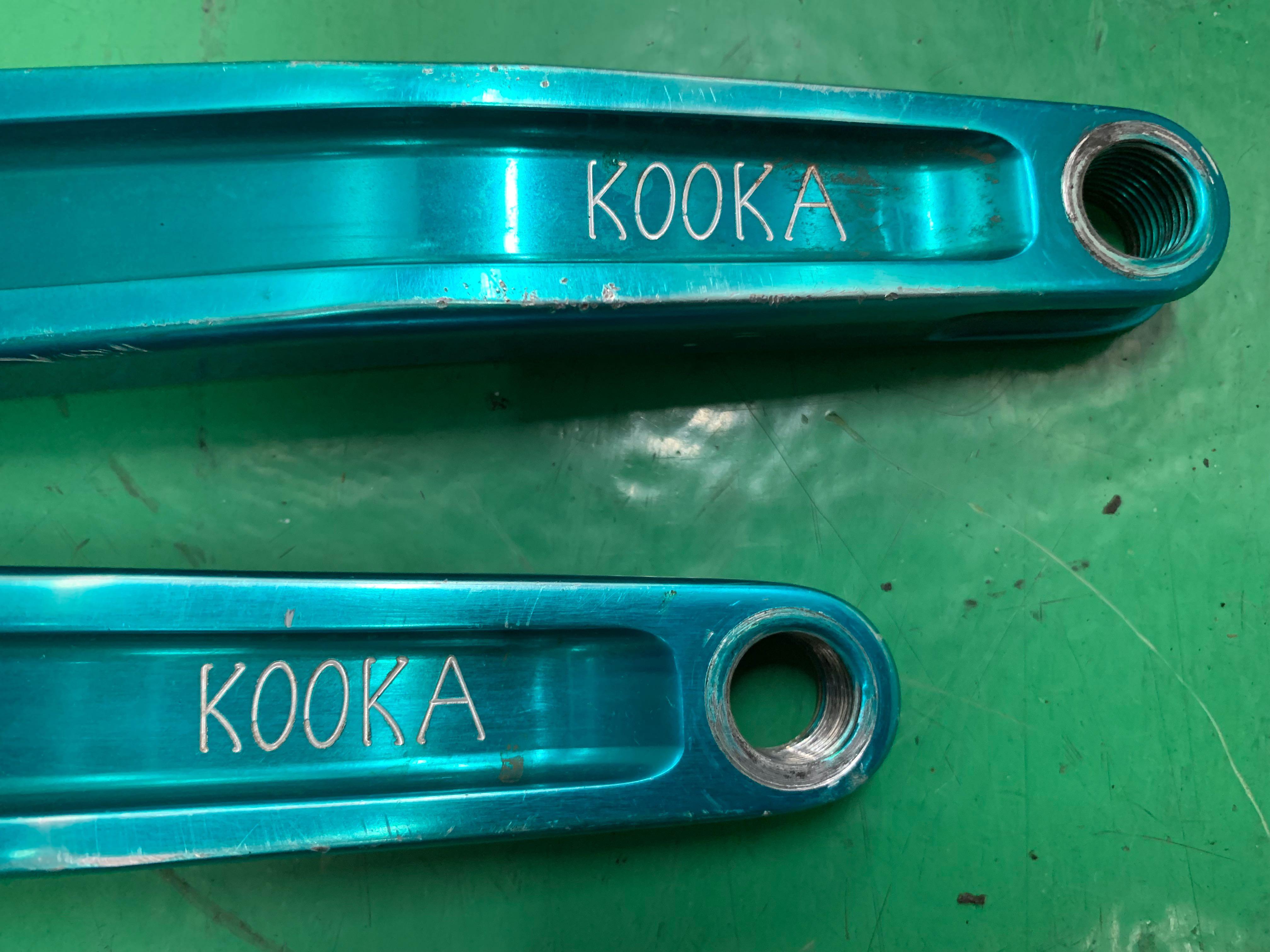 KOOKA CRANKSET + Rock Ring bashguard! 110/74/56mm for MTB triples or ...