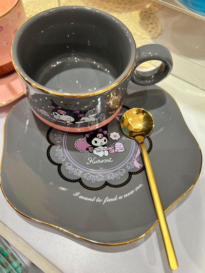 Kuromi exquisite tea cup with saucer, Furniture & Home Living ...