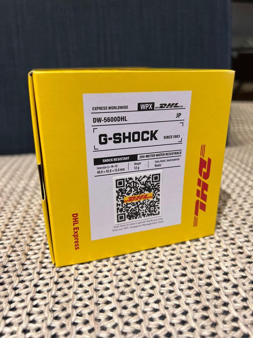 Limited Edition CASIO x DHL Collaboration G-Shock, Men's Fashion ...