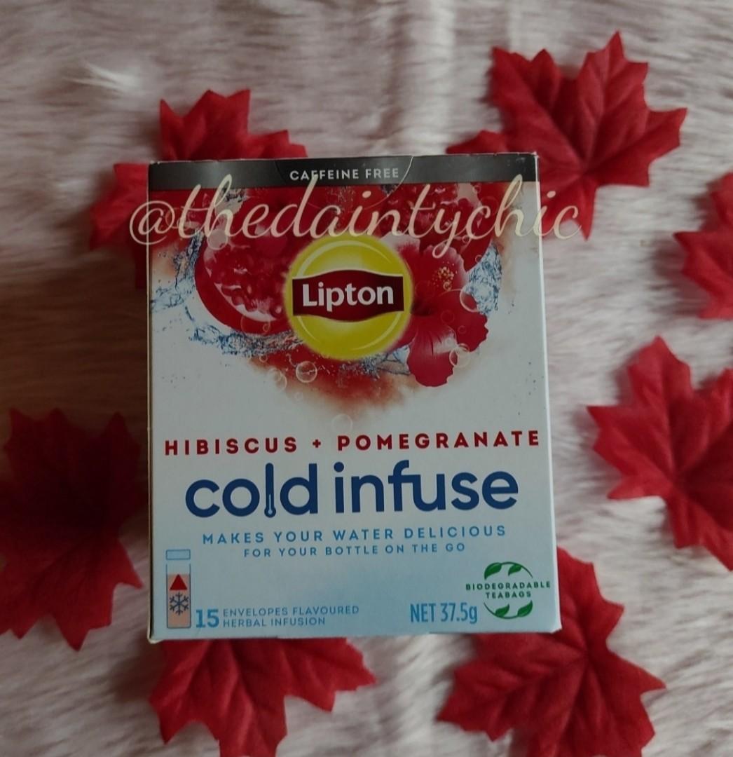 Lipton Hibiscus & Pomegranate Cold Infuse Tea, Food & Drinks, Beverages ...