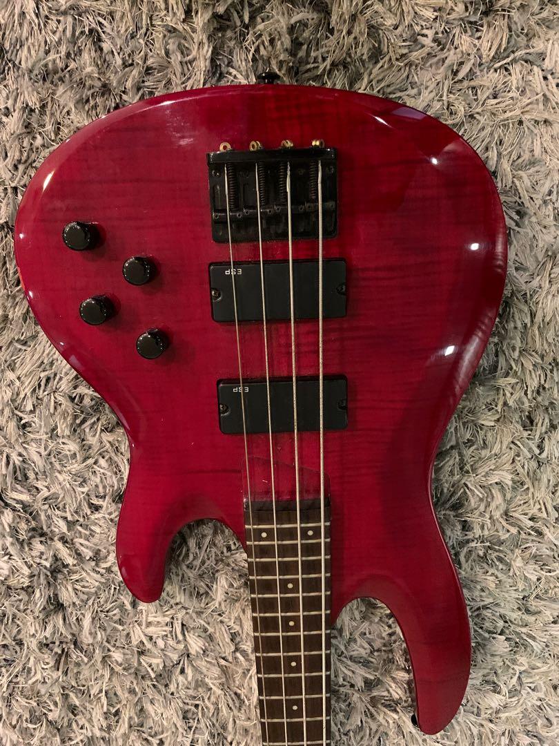 LTD ESP 4 string bass guitar ( Active Pick-up), Hobbies & Toys, Music ...