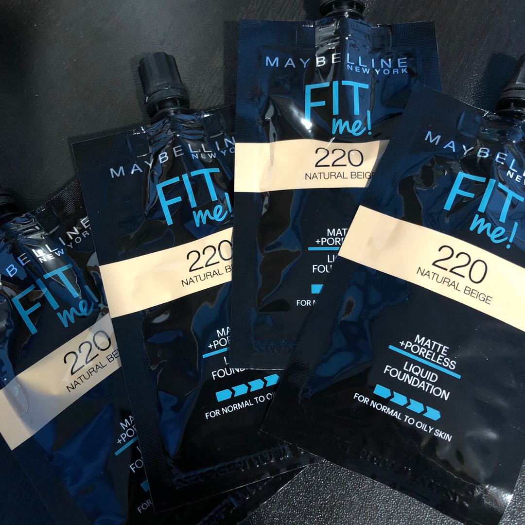 Maybelline fit me foundation 4 sachets, Beauty & Personal Care, Face ...