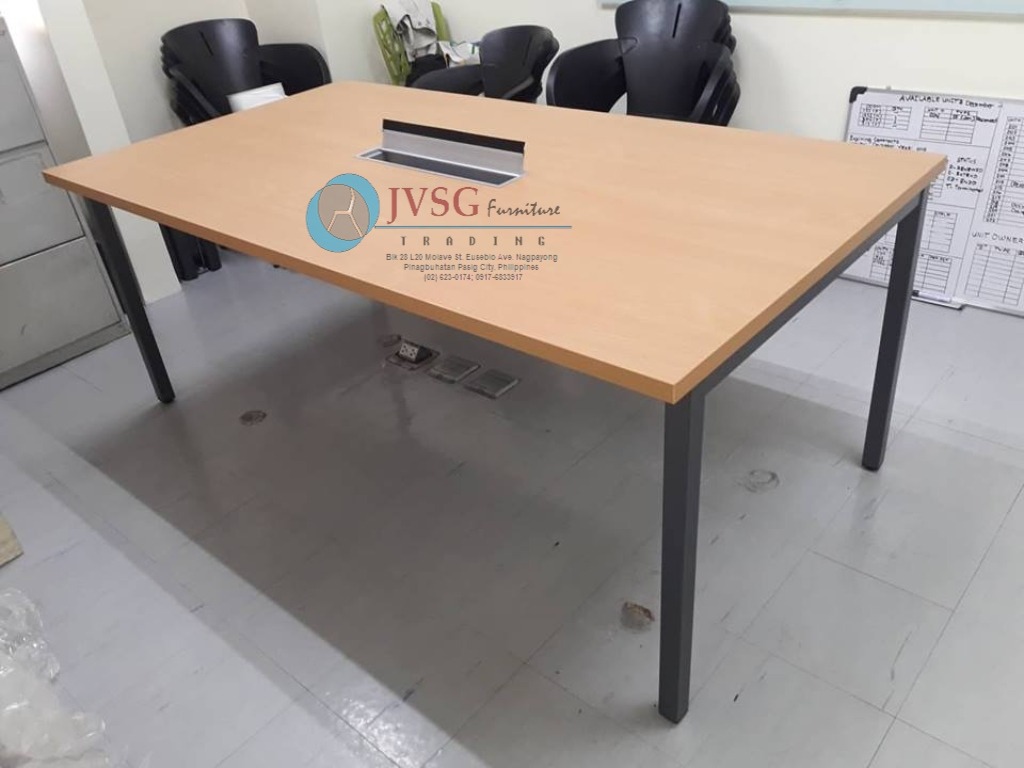 Meeting Table (Metal Leg), Furniture & Home Living, Office Furniture ...