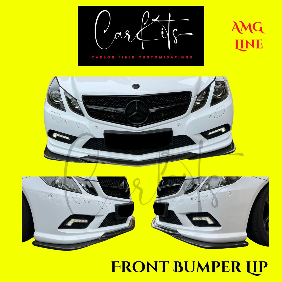 Mercedes C207/A207/W207 Front Bumper Lip (AMG Line), Car Accessories ...