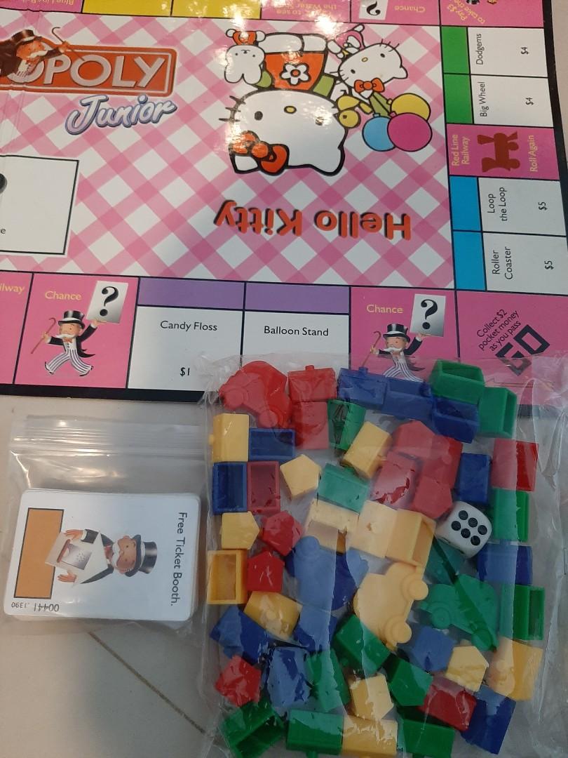 Monopoly junior hello kitty, Toys & Collectibles, Permainan Papan ...